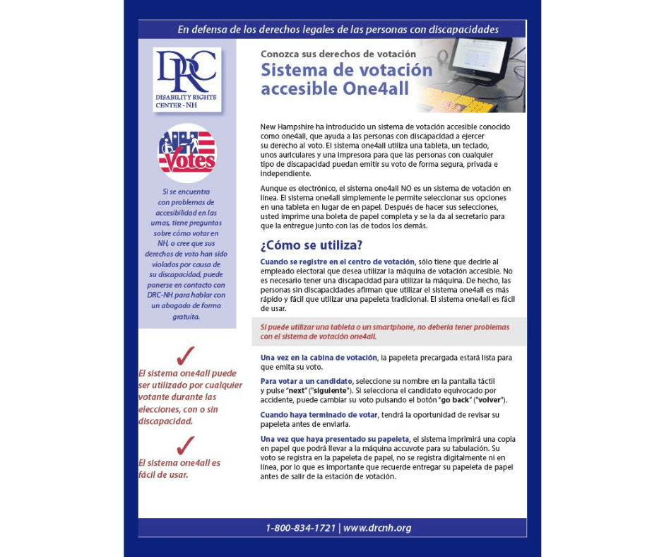 Conozca sus Derechos de Votación: Sistema de Votación Accesible One4all ...