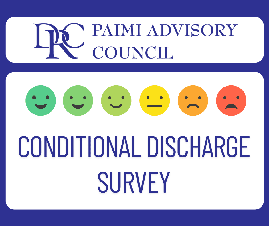 Conditional Discharge Survey - DRCNH